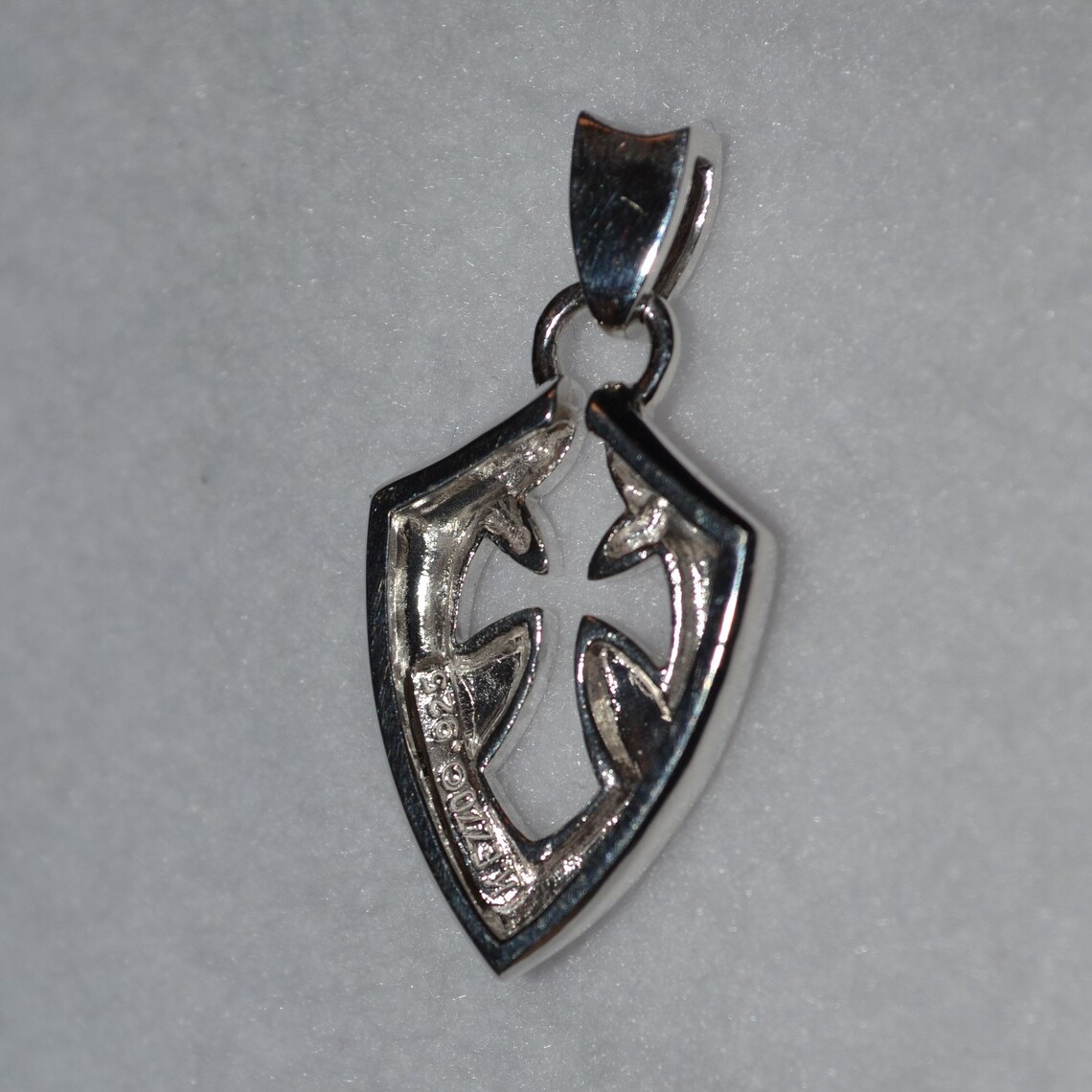 Cross and Shield pendant Cross pendant Confirmation jewelry | Etsy