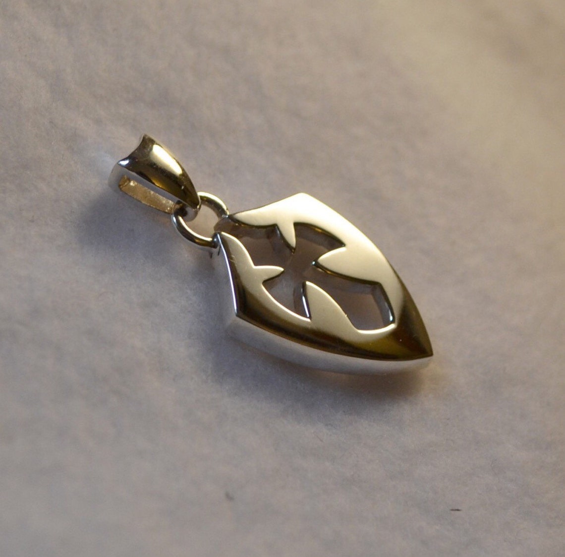 Cross and Shield Pendant Cross Pendant Confirmation Jewelry - Etsy