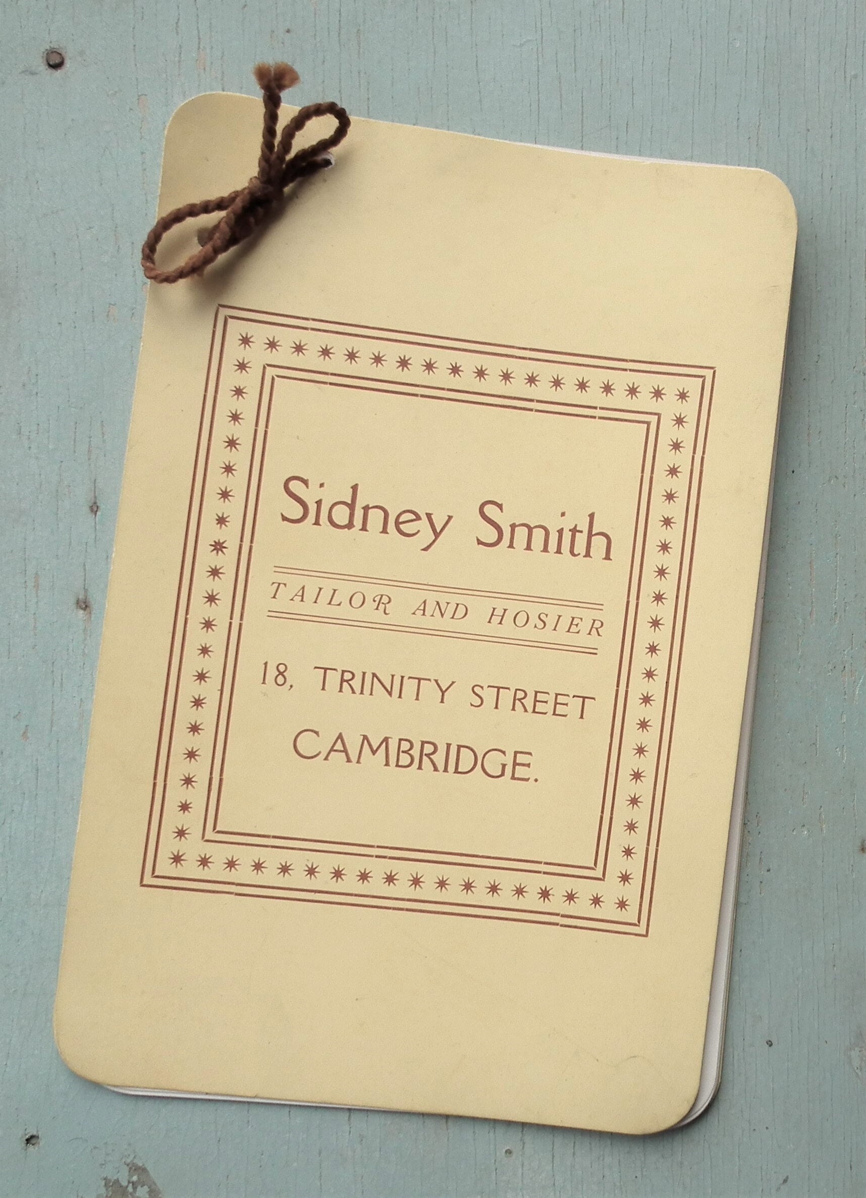 Antique Tailoring Brochure Shop Catalogue Sidney Smith Tailor and ...