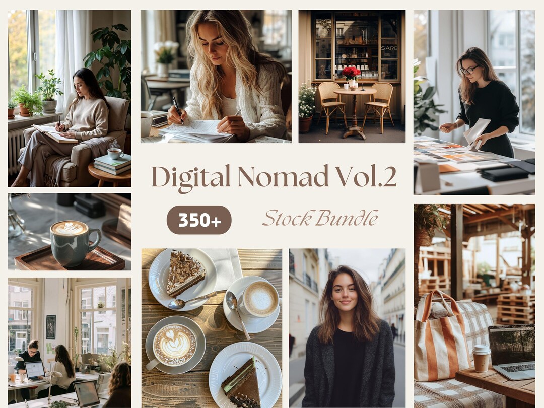 Digital Nomad Dream Stock Image Aesthetic Instagram Photo Bundle for ...