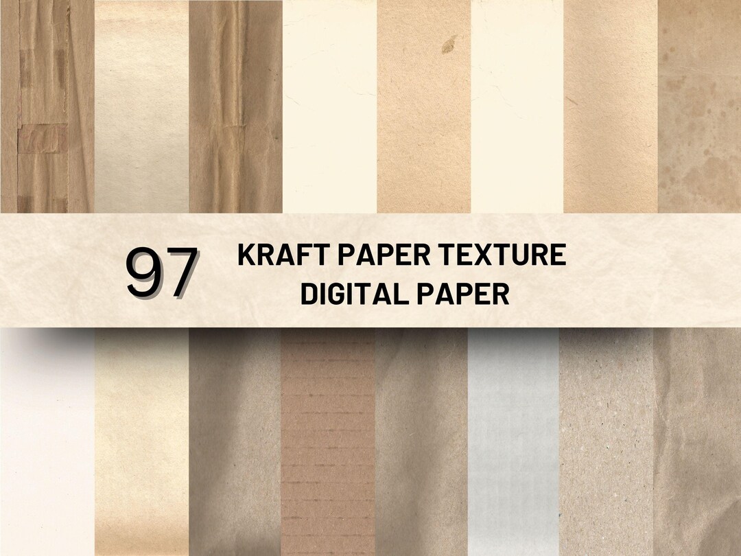 Kraft Paper Textures Digital Scrapbook Paper Procreate Texture Artistic ...