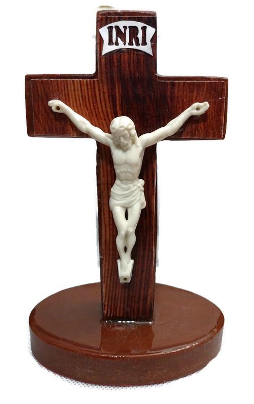Resin Standing Tabletop Crucifix - Etsy