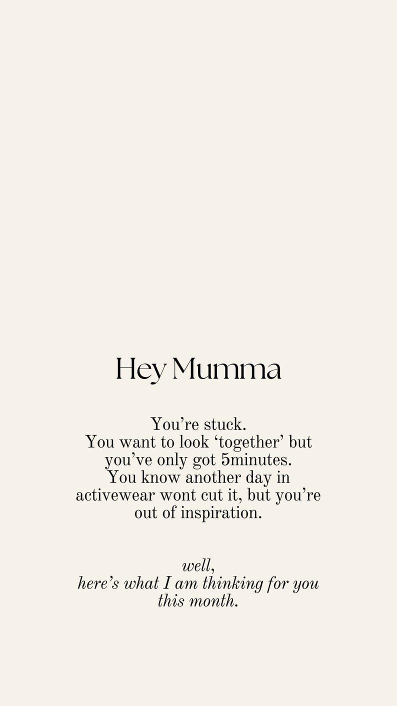 MUM STYLE GUIDE- January 2025 - Etsy