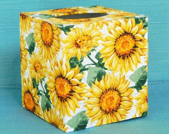 Handmade Sunflower Plastic Canvas Tissue Box Cover - Etsy