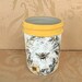Honey Bee Pint Mason Jar, Painted and Decoupaged Mason Jar, Pen and ...