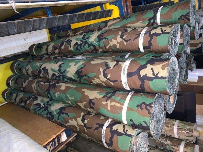 Woodland Nyco Ripstop Camouflage Fabric Military Bdu 65" - Etsy