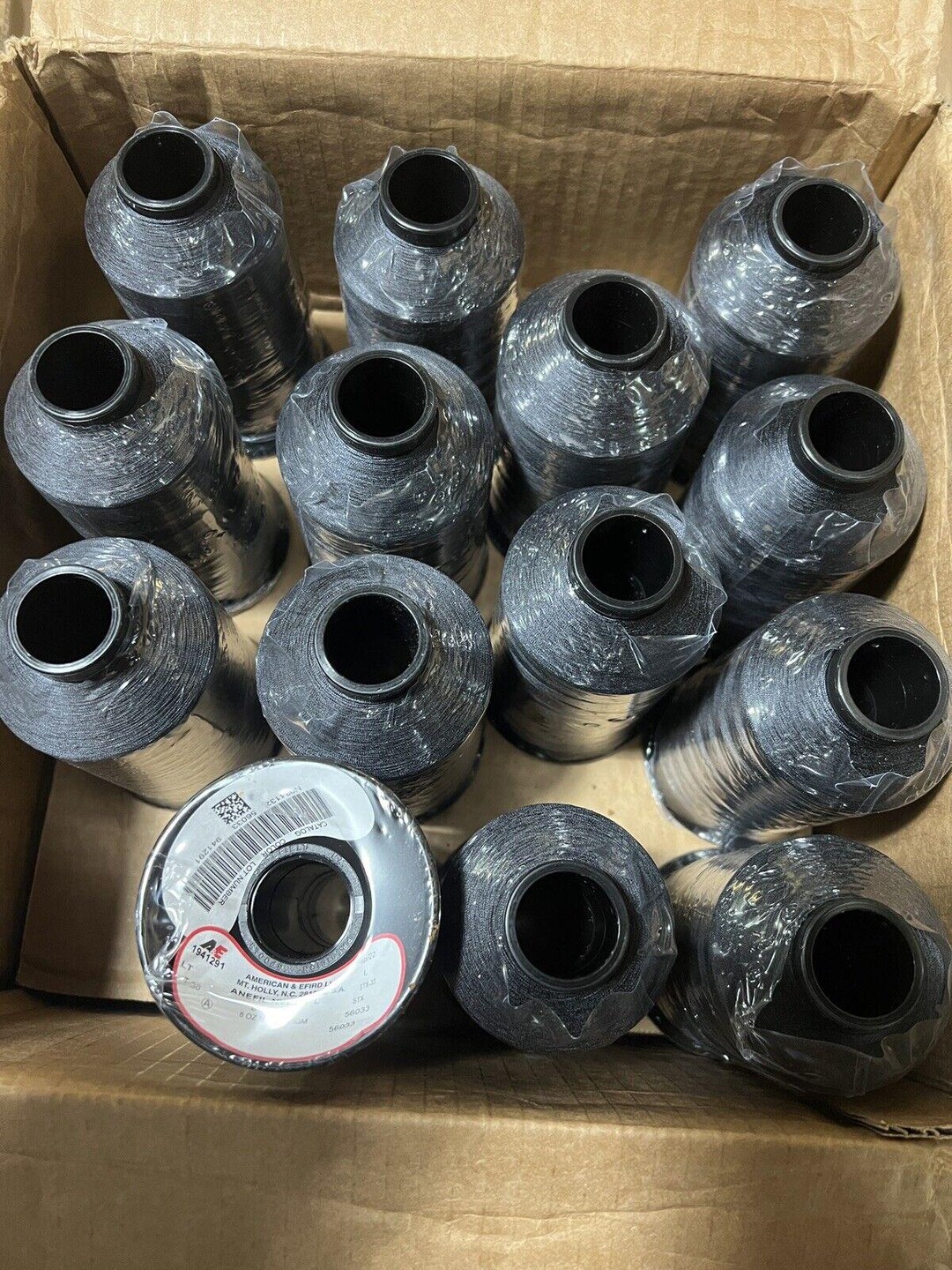 Black Embroidery Thread 8oz Made in Usa by A&e T30 Nylon Bulk Pk 10 ...