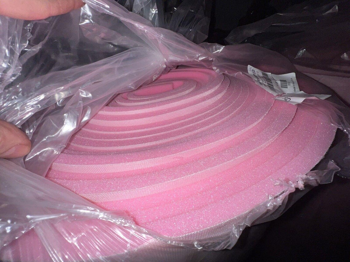 Pink Sew Foam Upholstery First Quality 1/2" Craft Padding W/scrim ...