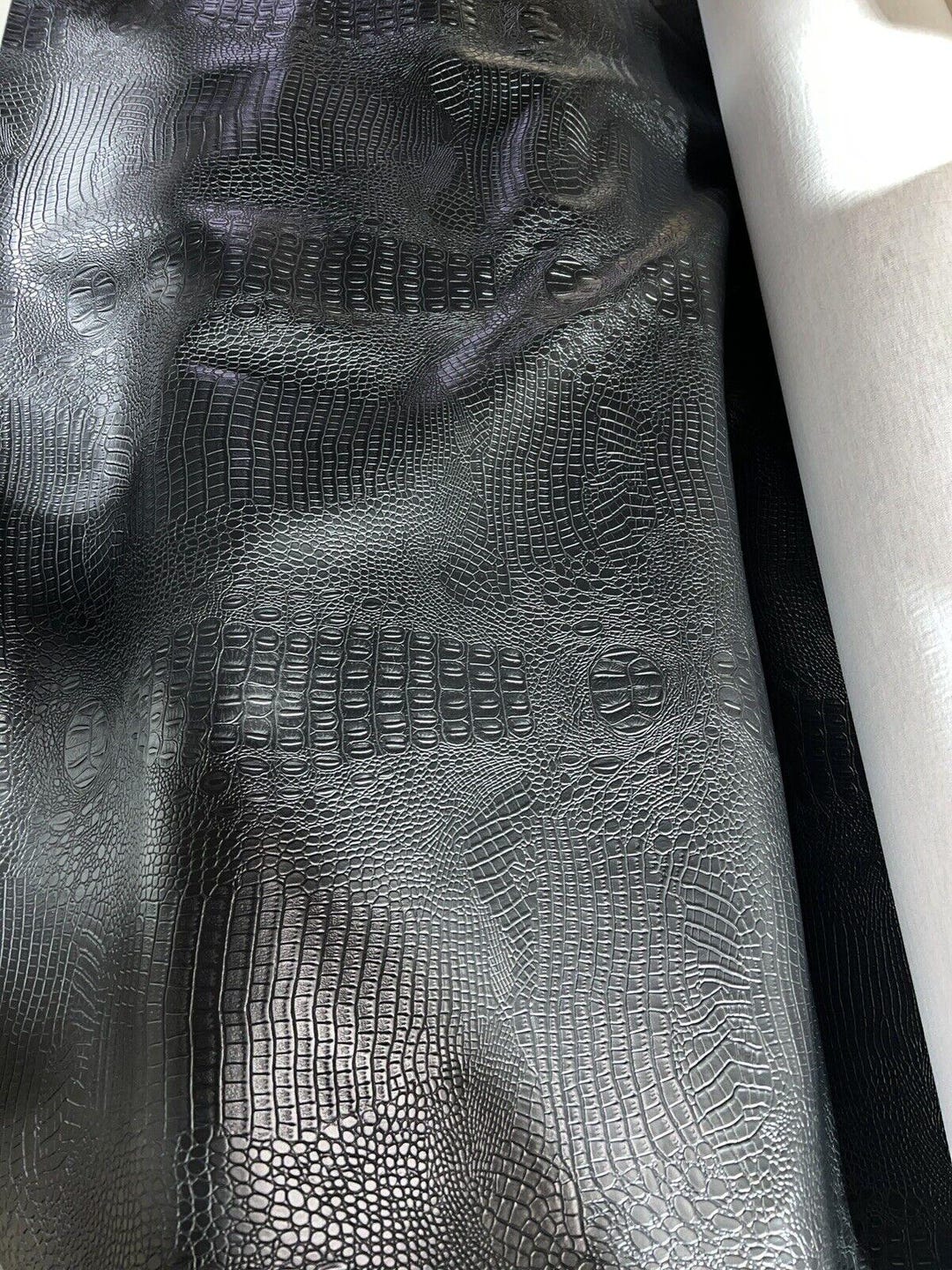 Black Croc/alligator Embossed Vinyl Automotive Seat Cover Upholstery by ...