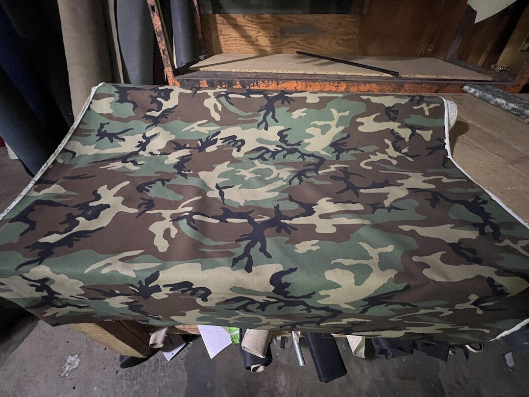 Woodland Nyco Twill Camouflage Fabric Military Bdu 60” per Yard - Etsy