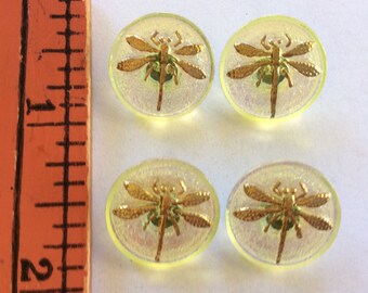 Uranium Glass Buttons - Etsy