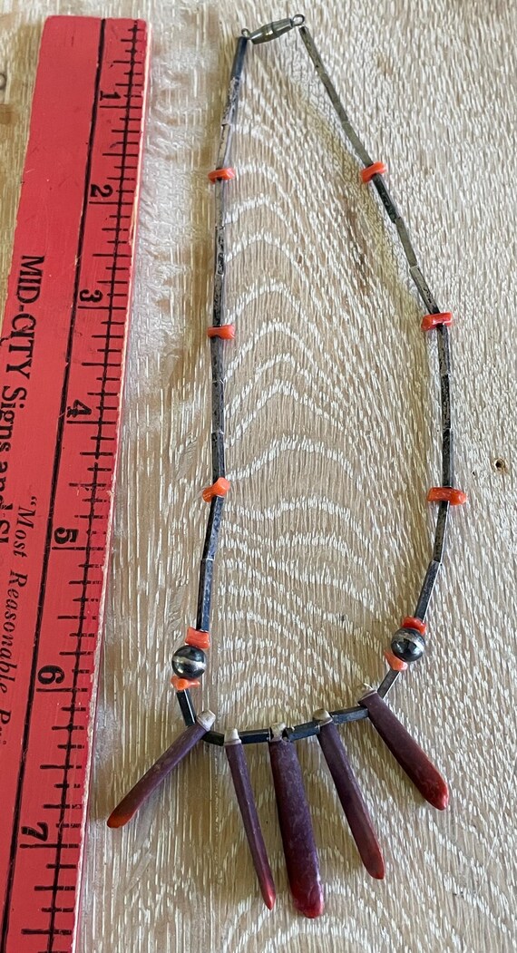 Vintage 1960’s Native American Natural Italian Coral … - Gem