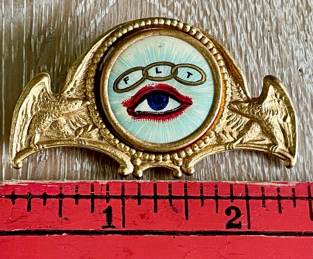 Vintage Antique 1920s Fraternal Odd Fellows FLT Celluloid Mystic All ...