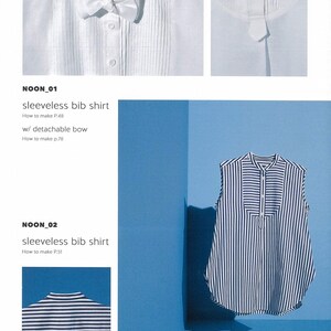 Japanese style Shirt Sewing pattern book for women simple | Etsy