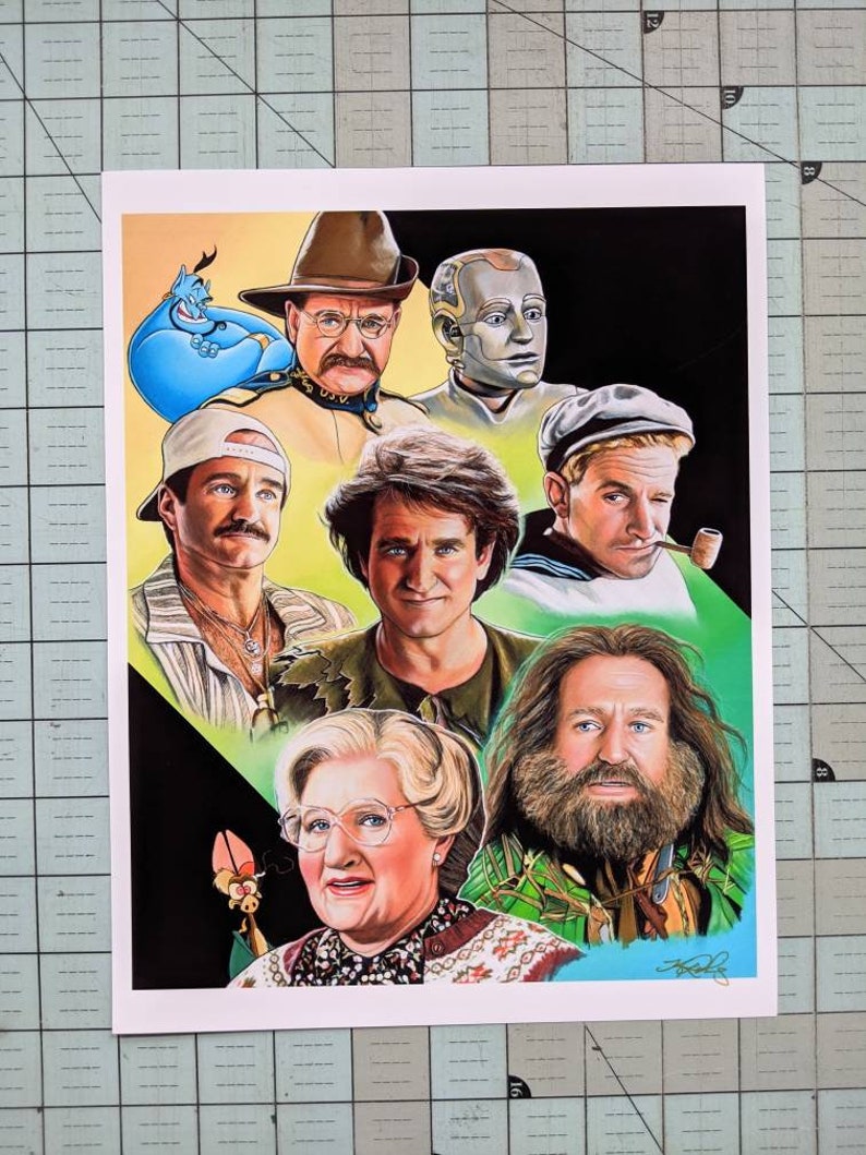 Robin Williams Tribute Art Print | Etsy