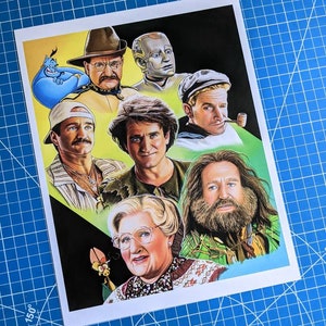 Robin Williams Tribute Art Print - Etsy