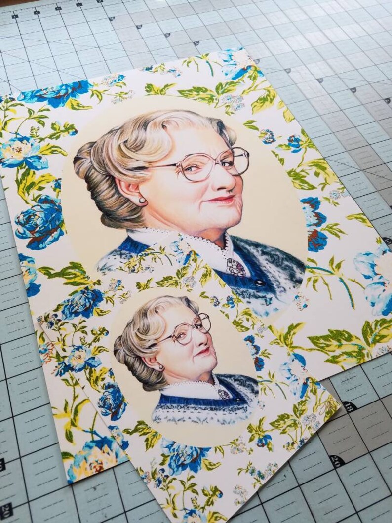 Mrs. Doubtfire Art Print | Etsy