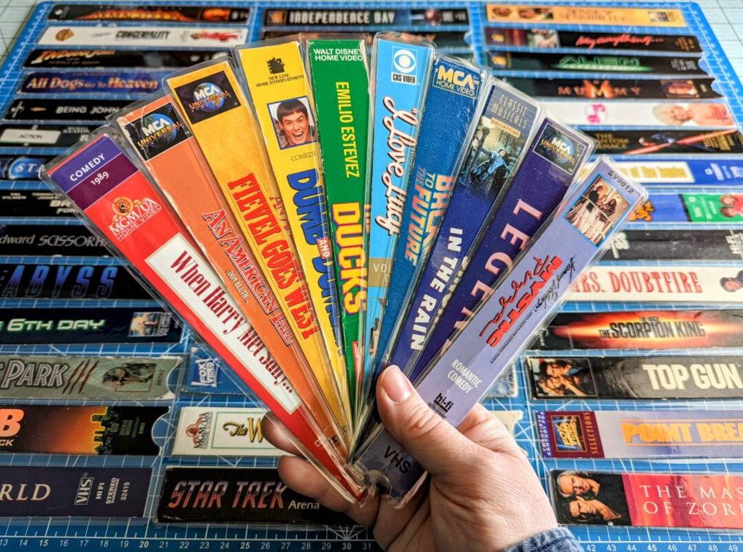 VHS Bookmarks - Etsy