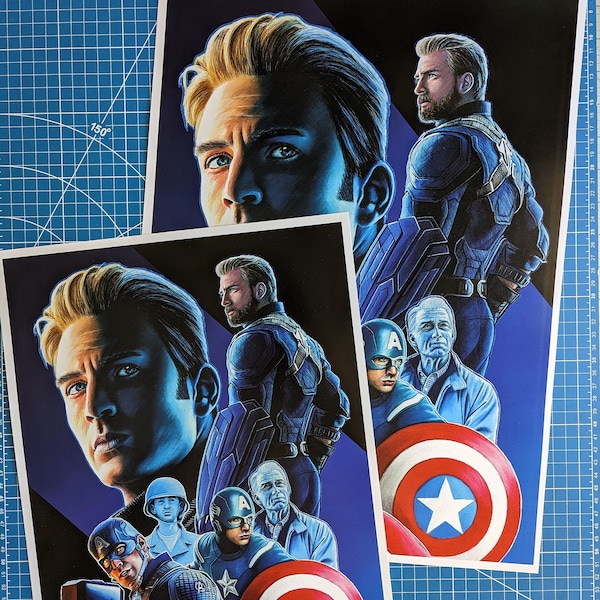 Steve Rogers Art - Etsy