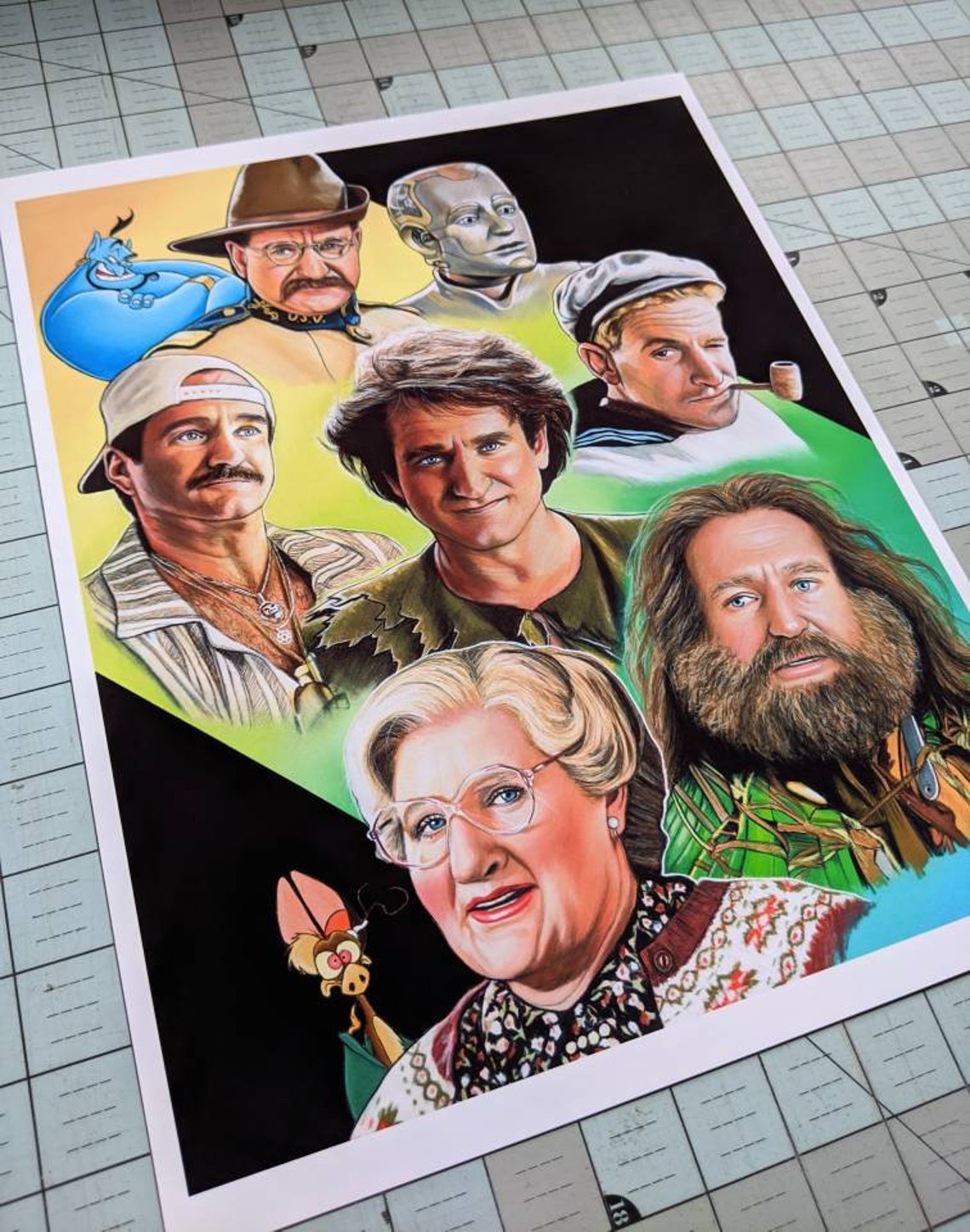 Robin Williams Tribute Art Print - Etsy