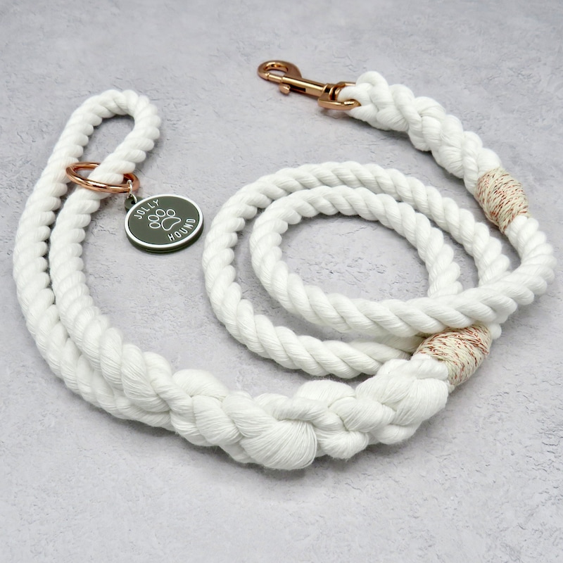 White Leash - Etsy