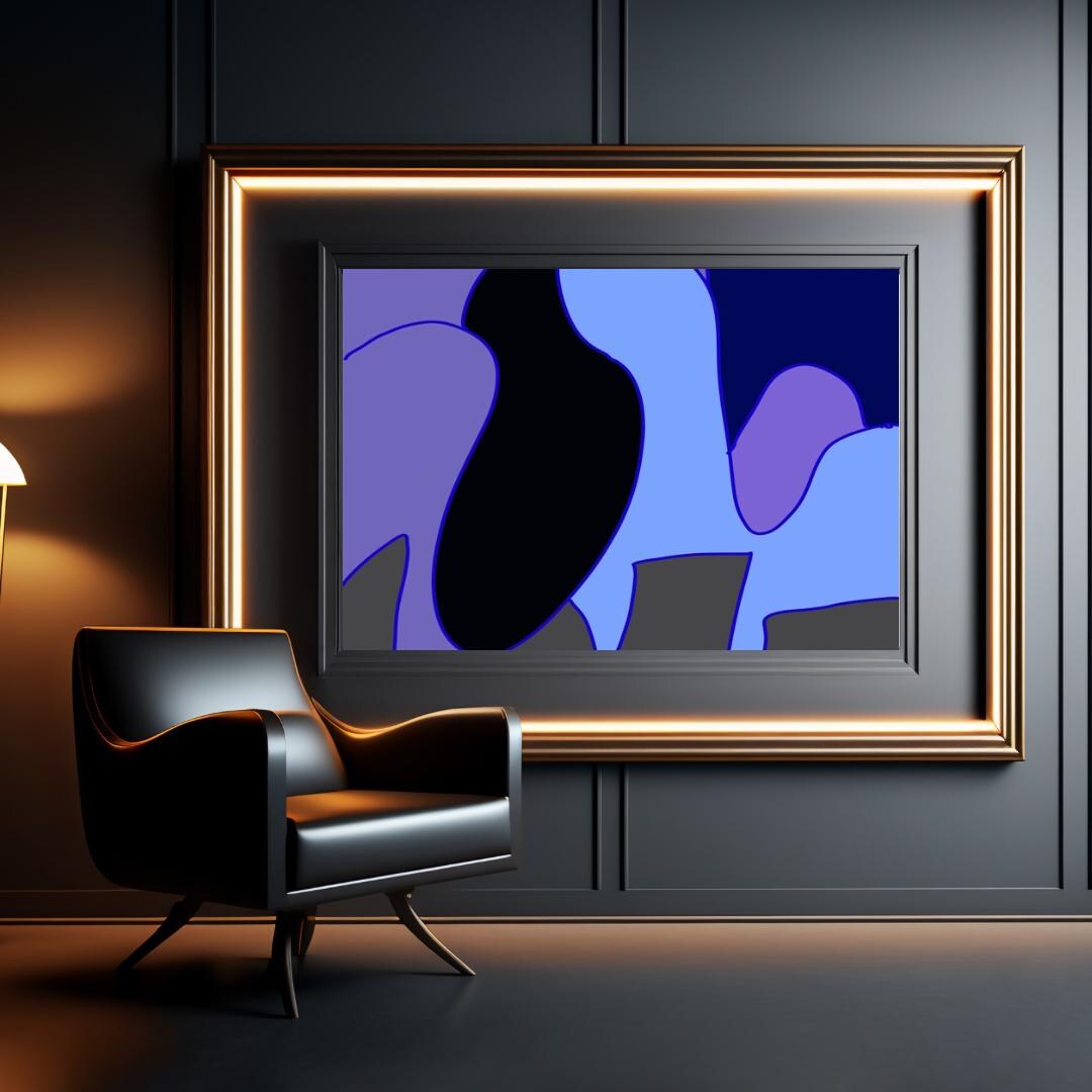 Abstract Art, Abstract Digital Print, Modern Digital Art Digital Print ...