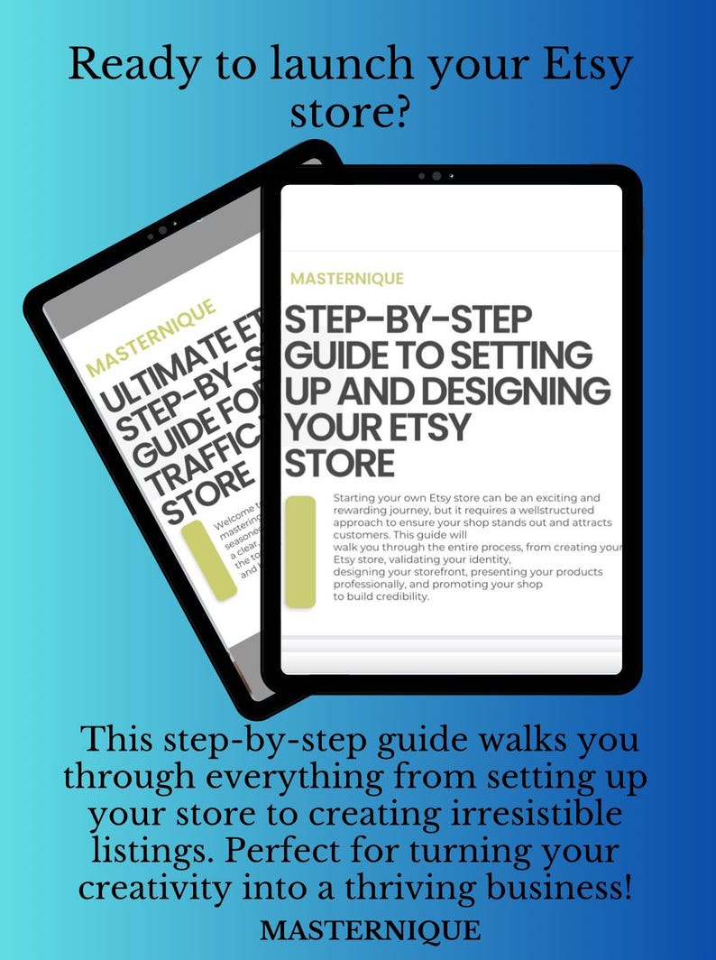 Step-by-step Guide How to Set up Design a Successful Etsy Store for Beginners Complete Digital ...