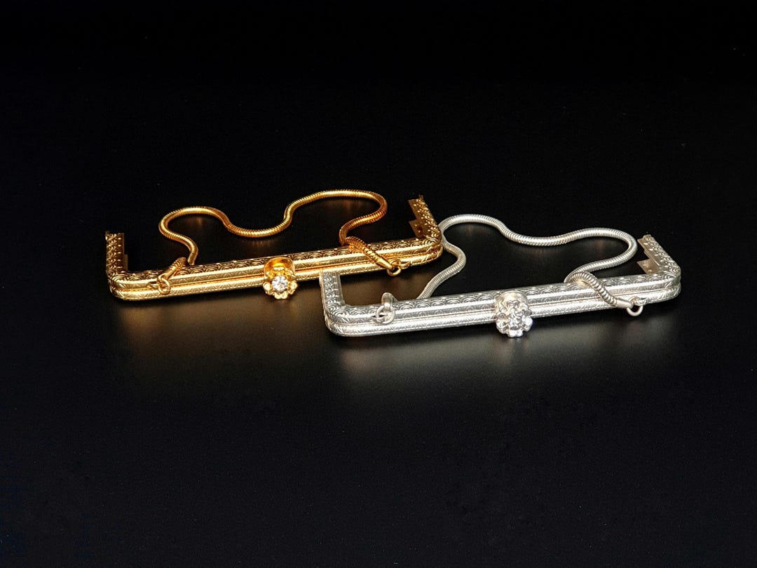 Vintage Jeweled Flapper Frame for Bag or Purse Gold or Rhodium Plated ...