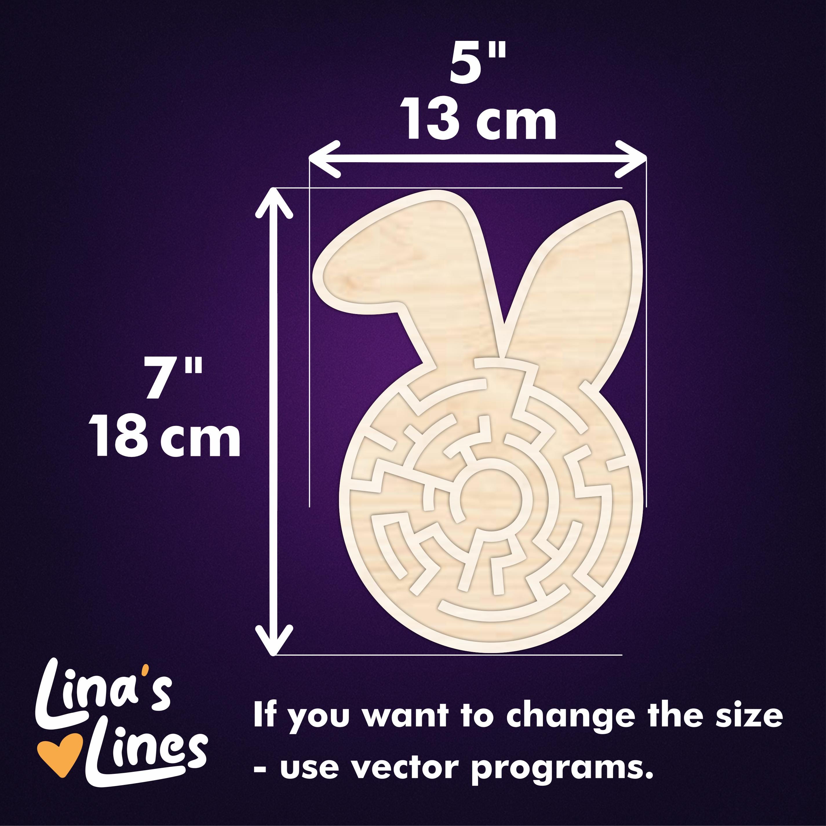 Bunny Maze SVG, Rabbit Labyrinth Laser Cut File (digital Download) - Etsy