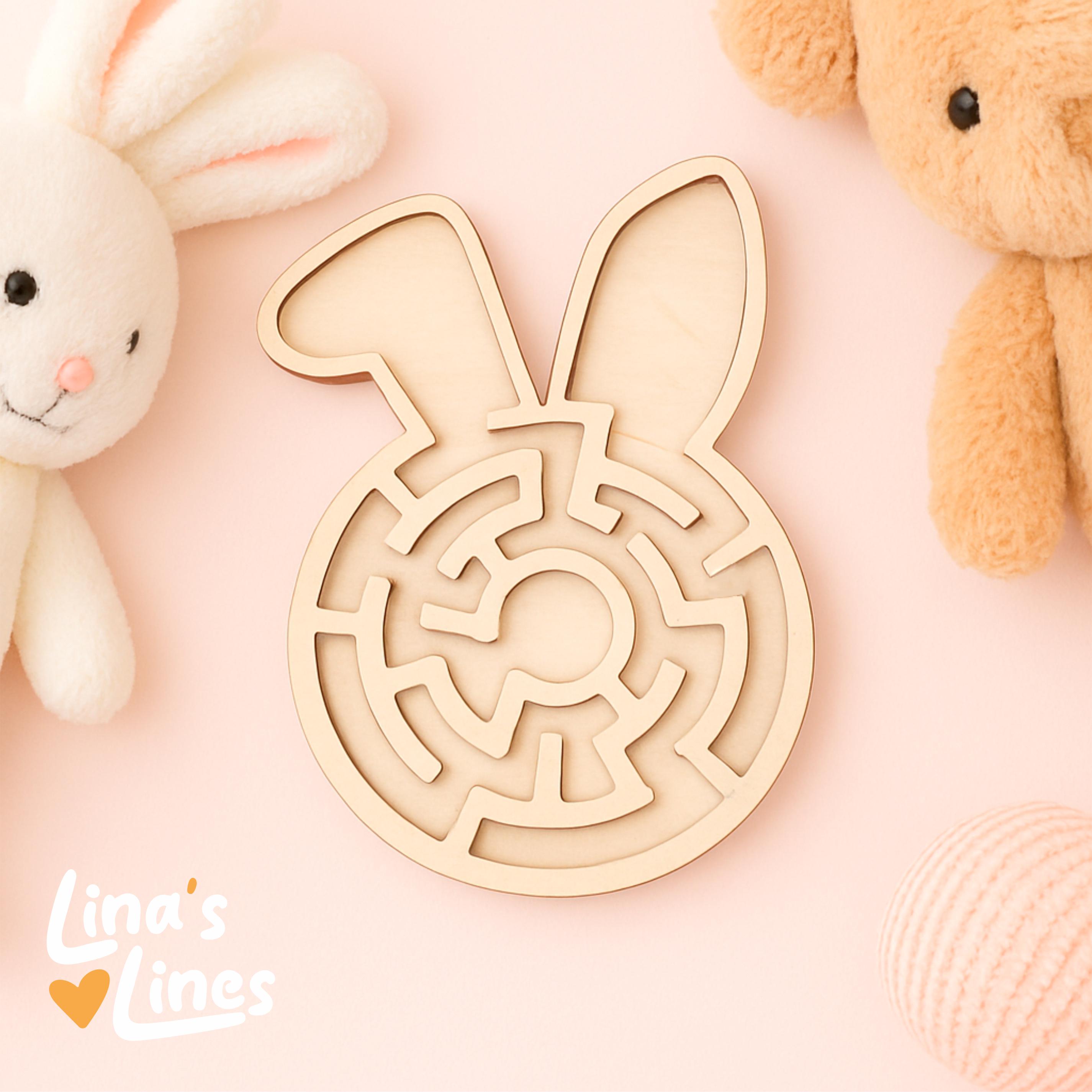 Bunny Maze SVG, Rabbit Labyrinth Laser Cut File (digital Download) - Etsy