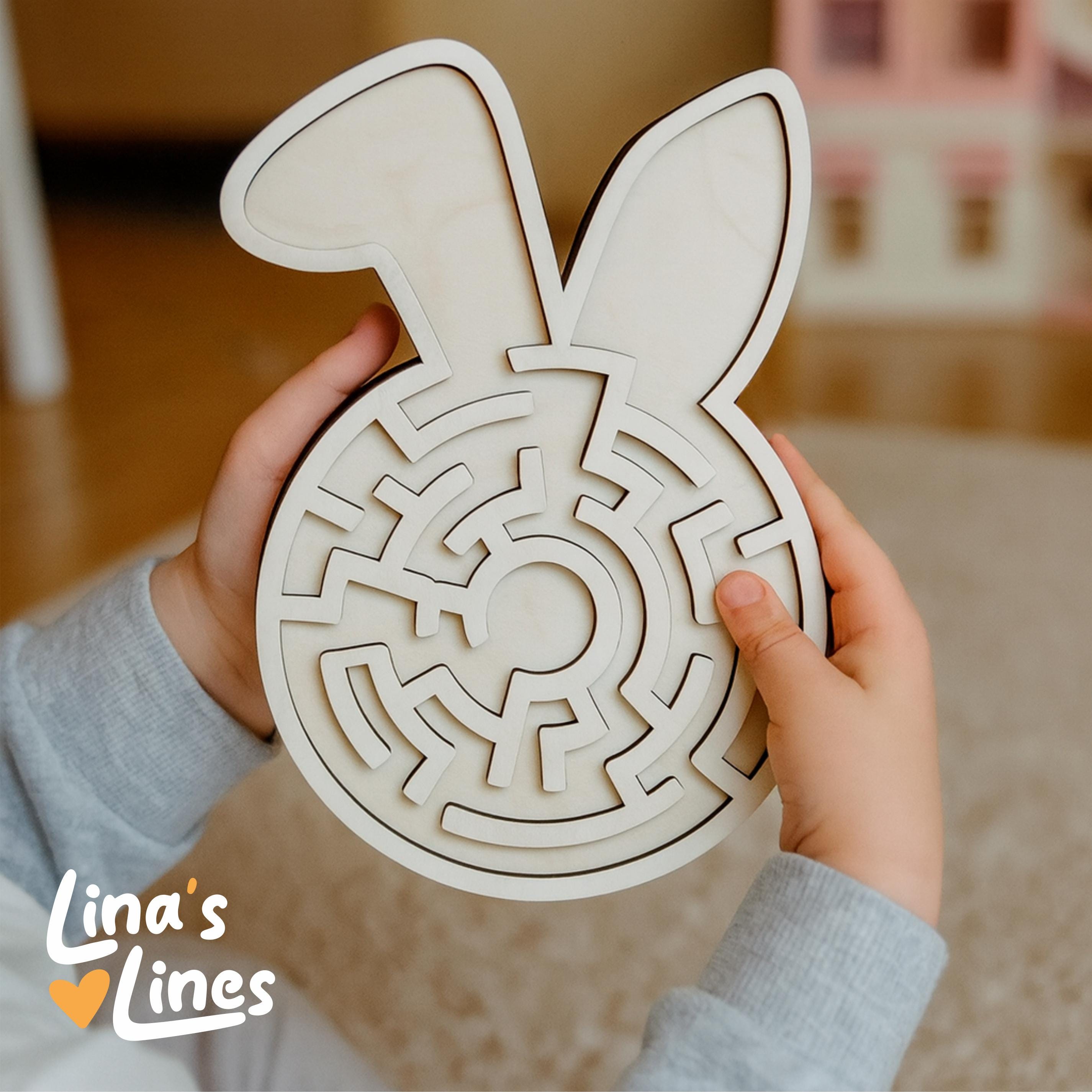 Bunny Maze SVG, Rabbit Labyrinth Laser Cut File (digital Download) - Etsy