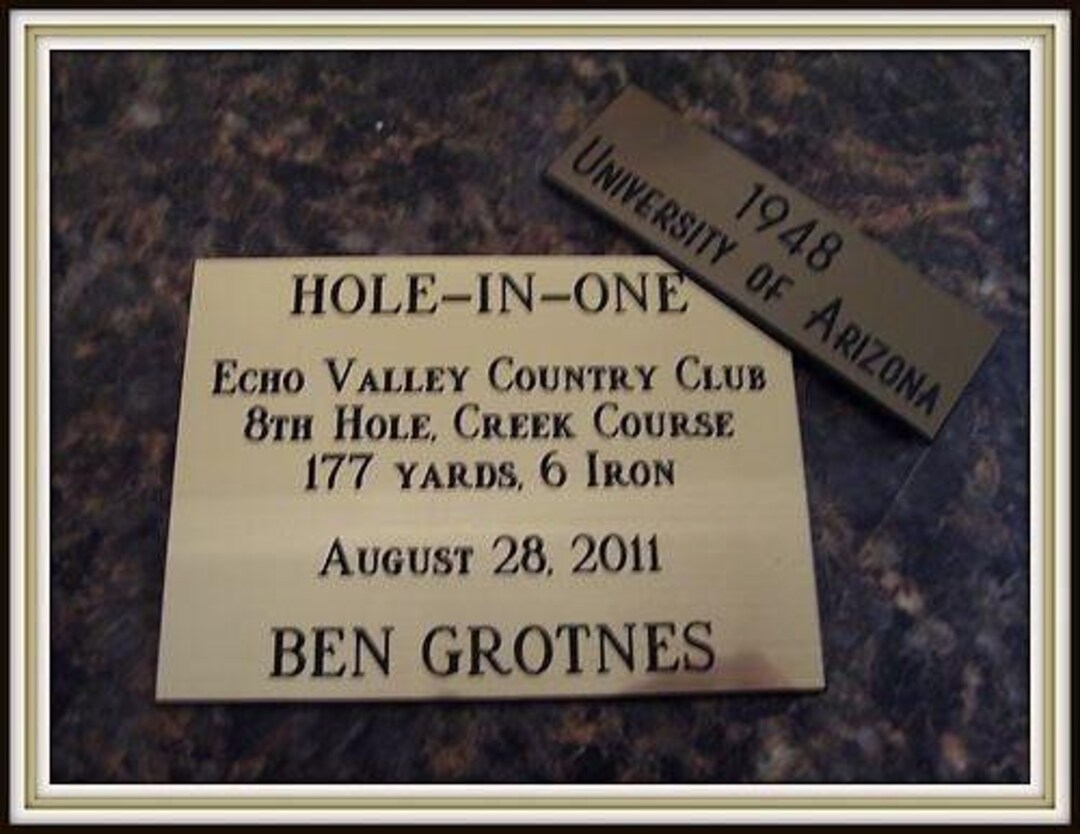 Custom Engraved Sign Trophy Art Taxidermy Model Label Plate Plaque ...