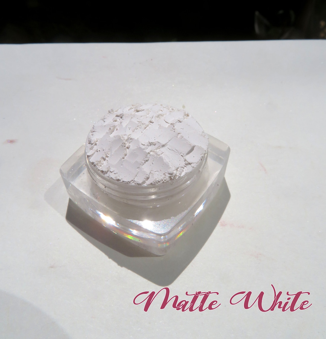 Matte White - Mineral Eyeshadow: Vegan Loose Powder White Highlighter ...