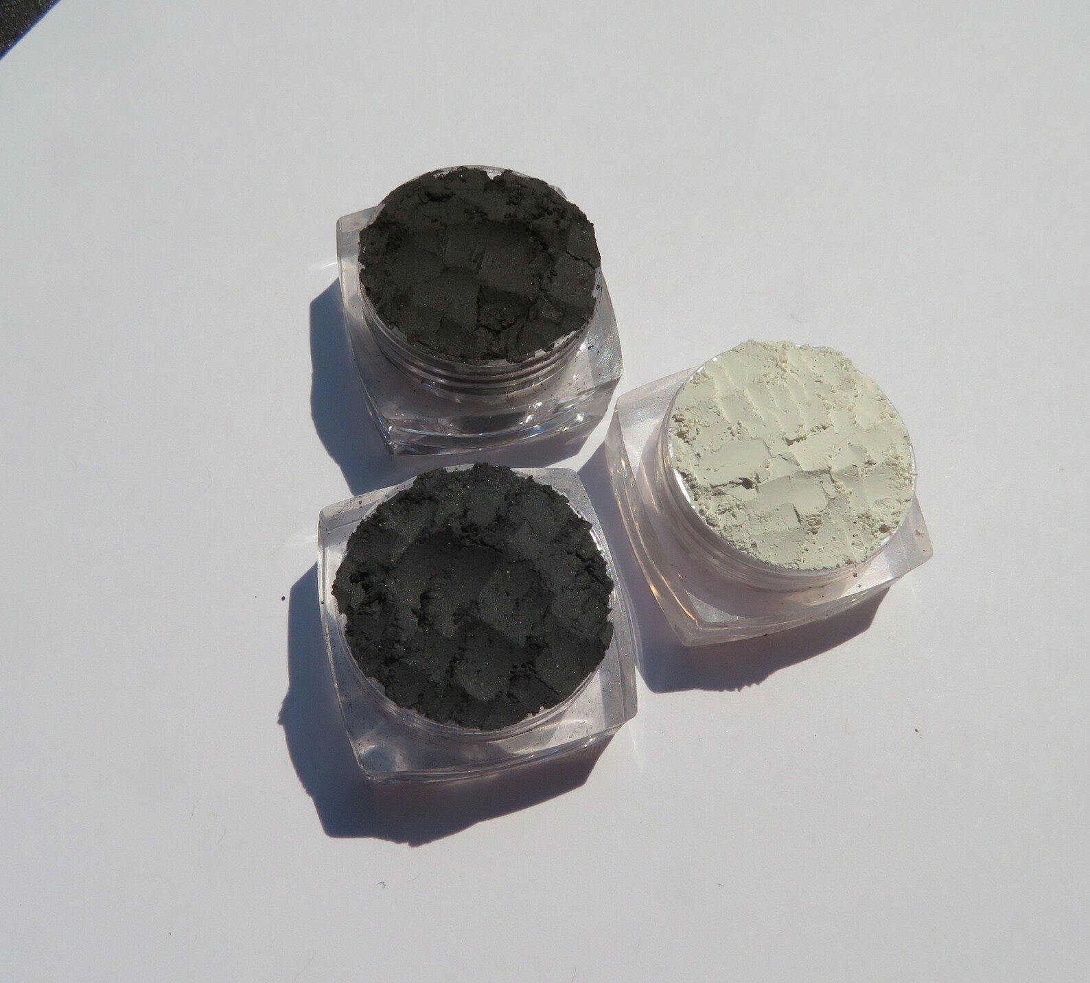 3 Matte Dark Eyeshadow Set Basic Matte Black Eyeliner Loose - Etsy