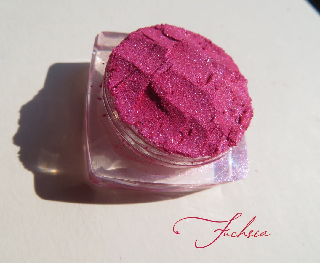 Fuchsia - Shimmer Mineral Eyeshadow: Vegan, Carmine-free - Etsy