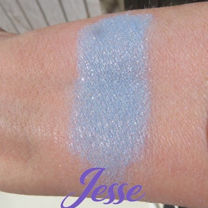 JESSE - Bright Sky Blue Shimmer Mineral Eyeshadow, Loose Pigments ...