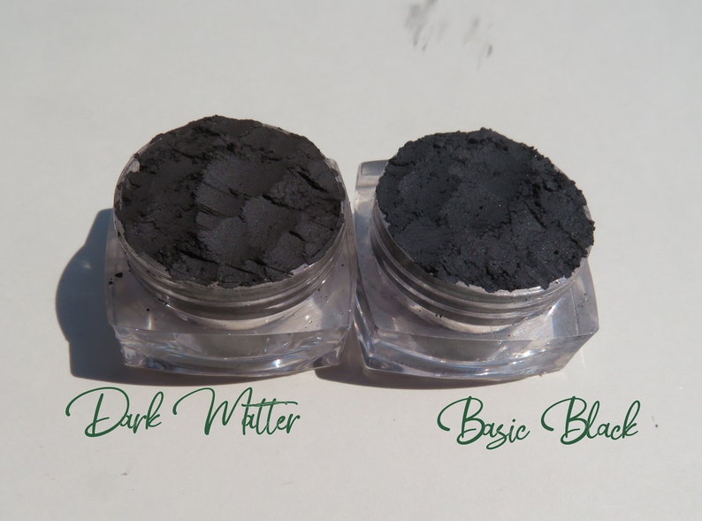 3 Matte Dark Eyeshadow Set Basic Matte Black Eyeliner Loose - Etsy