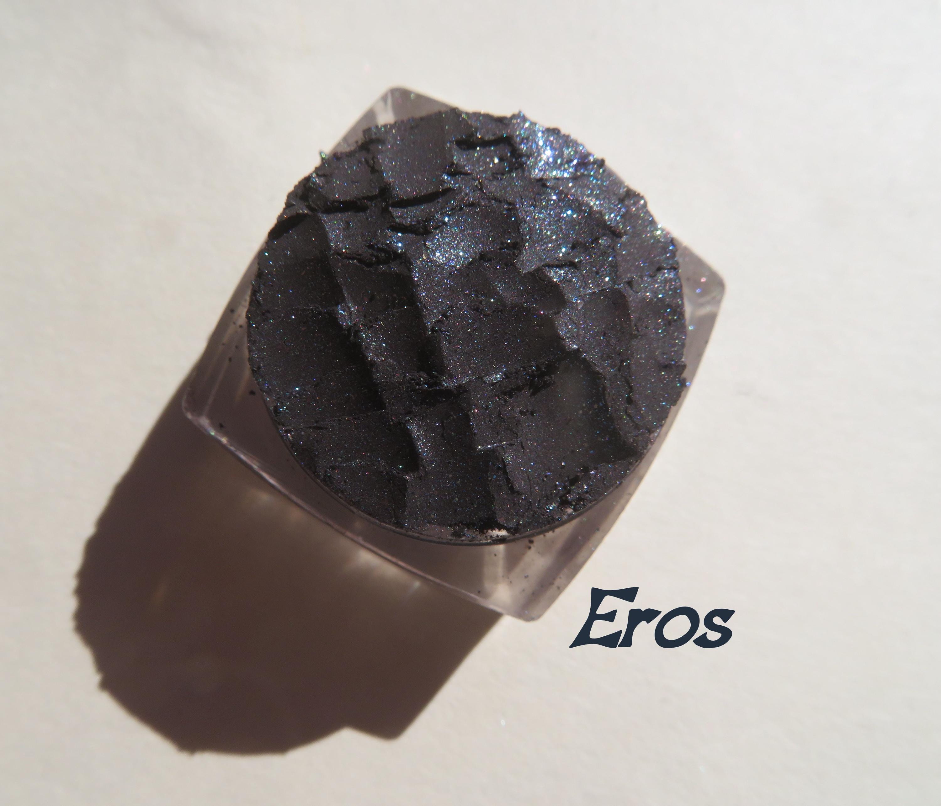 EROS - Dark Black Shimmer Loose Pigments Mineral Eyeshadow, Vegan ...