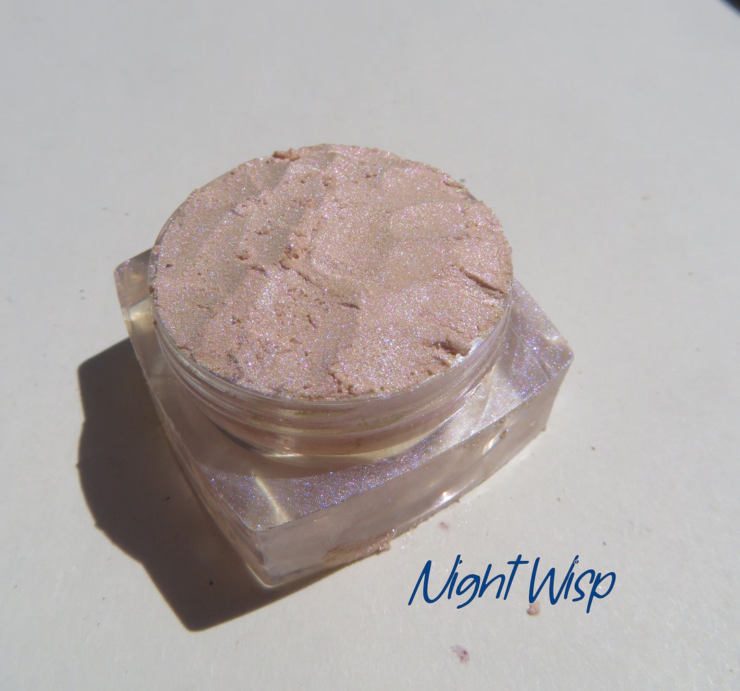 NIGHT WISP Pale Brown Shimmer Mineral Loose Pigments Eyeshadow, With ...