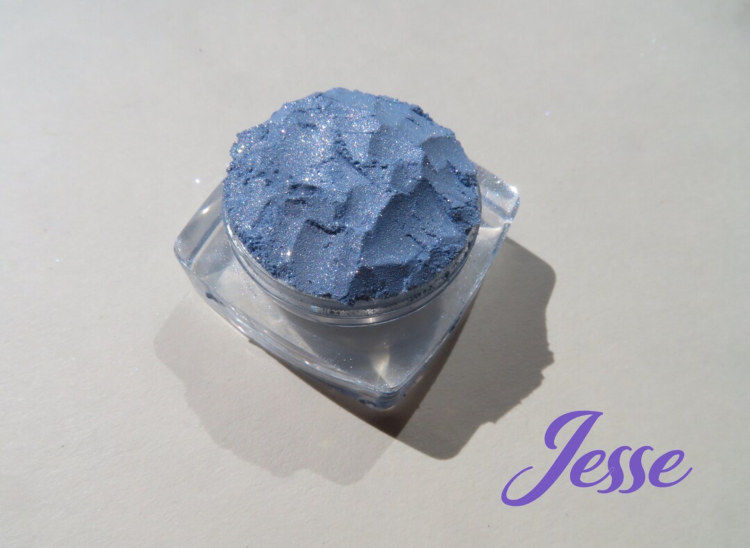 JESSE - Bright Sky Blue Shimmer Mineral Eyeshadow, Loose Pigments ...