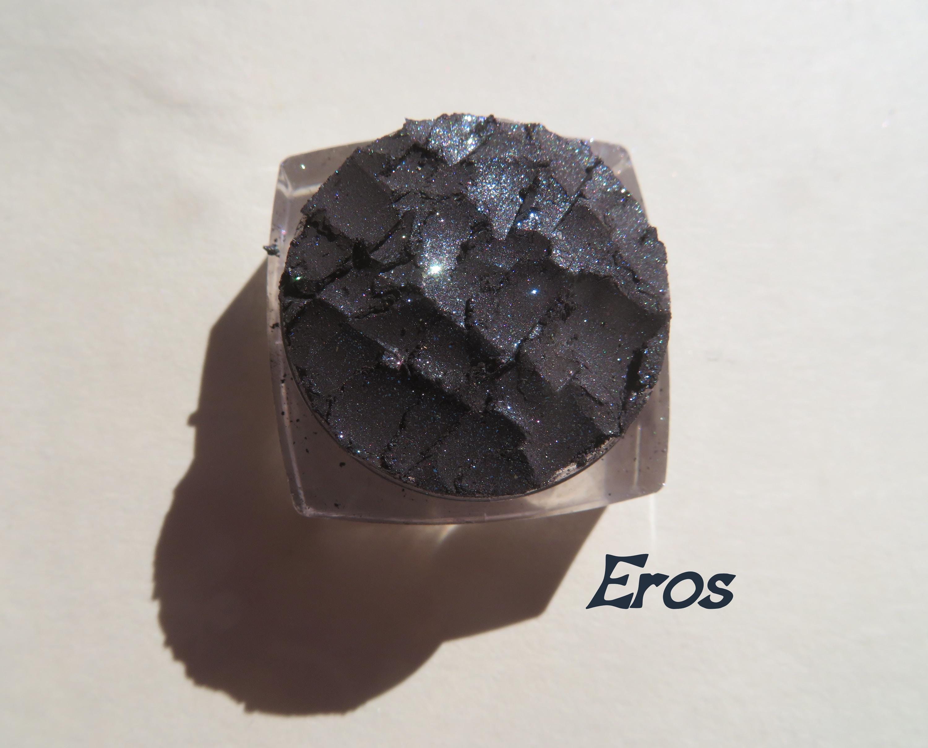 EROS - Dark Black Shimmer Loose Pigments Mineral Eyeshadow, Vegan ...