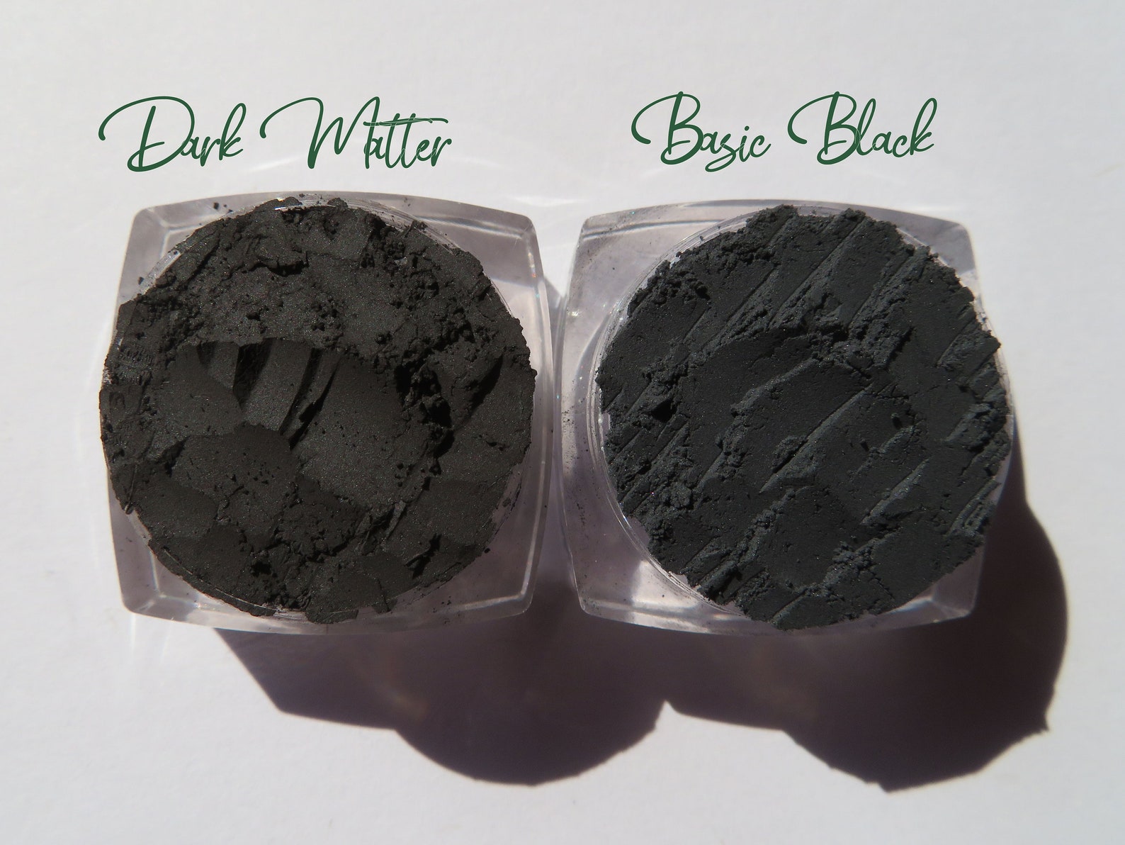 3 Matte Dark Eyeshadow Set Basic Matte Black Eyeliner Loose - Etsy