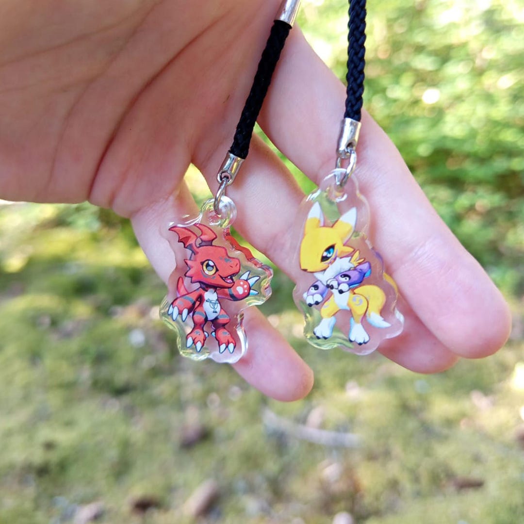 Renamon Guilmon Charms - Etsy