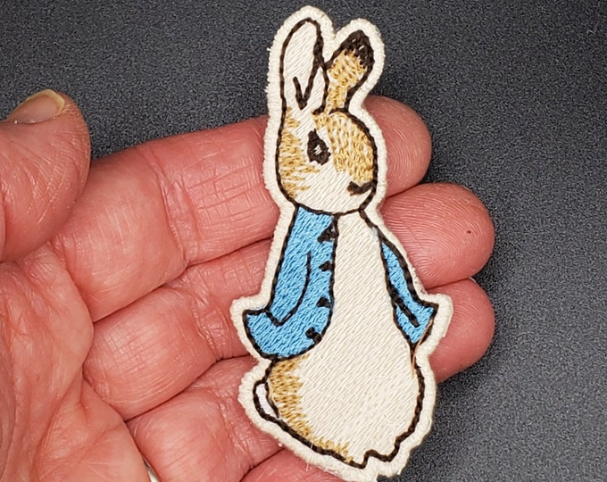 Peter Rabbit Iron on Patch, Embroidery Patch, Peter Rabbit Patch D134 ...
