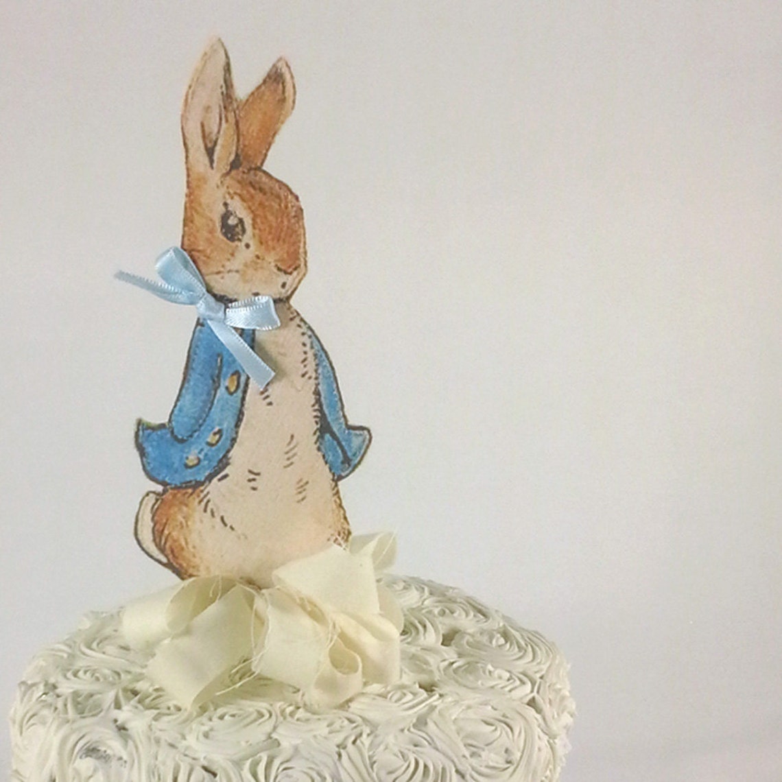 Shabby Chic Peter Rabbit Cake Topper Fabric Peter Rabbit - Etsy