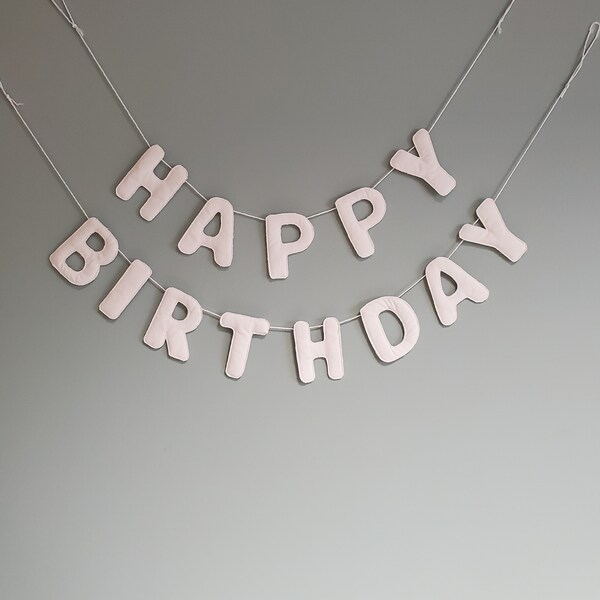 Happy Birthday Banner Fabric - Etsy