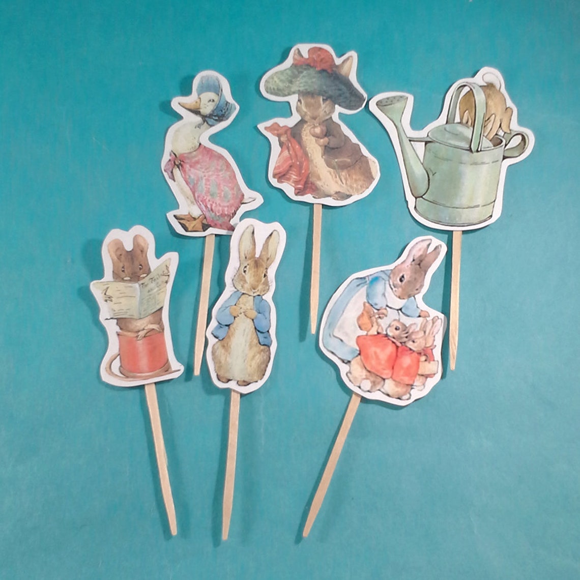 Peter Rabbit Cupcake Toppers Peter Rabbit Birthday Shower - Etsy