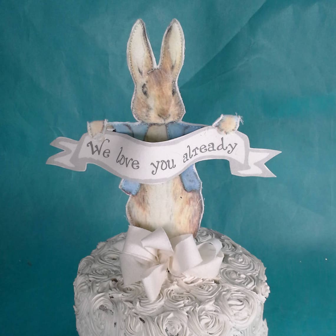 Peter Rabbit Cake Topper Fabric Peter Rabbit Baby Shower | Etsy