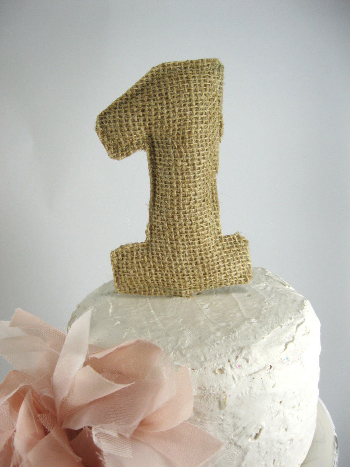Burlap Number Rustic Burlap First Birthday Topper Burlap - Etsy