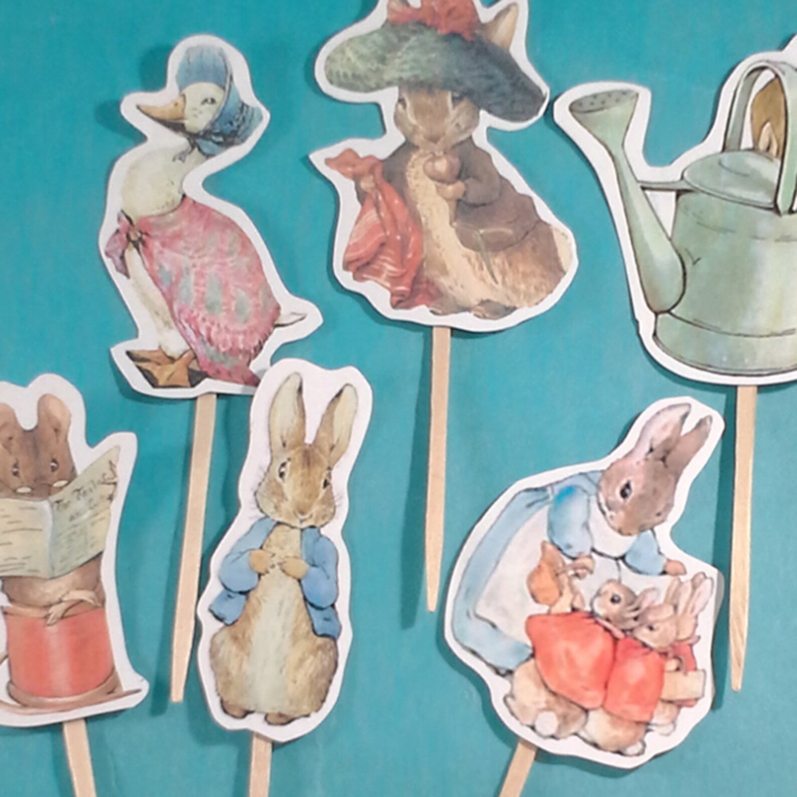 Peter Rabbit Cupcake Toppers Peter Rabbit Birthday Shower - Etsy